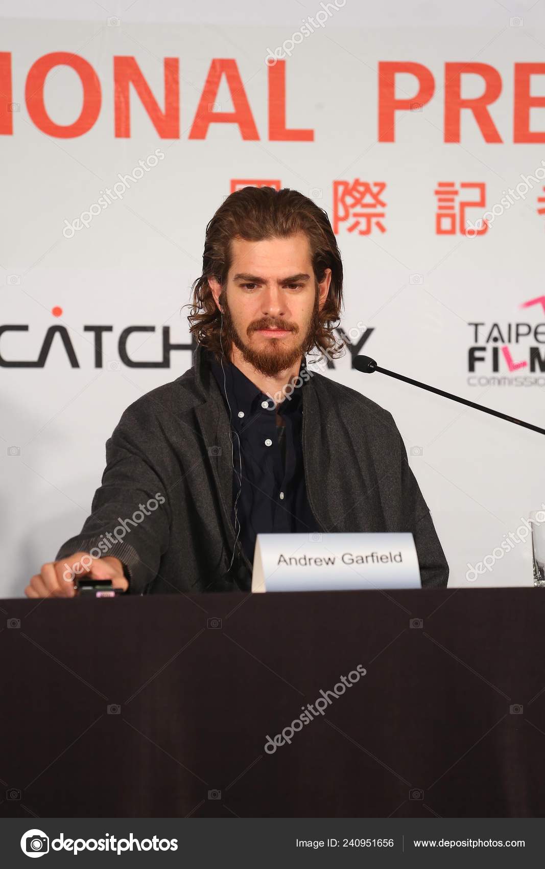 British Actor Andrew Garfield Attends International Press Conference ...