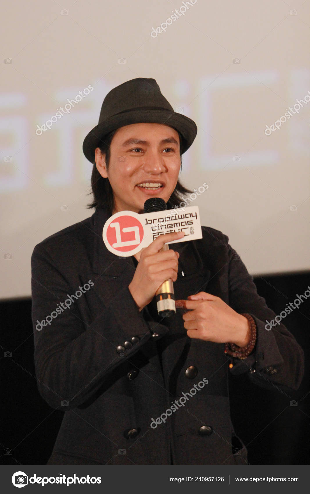 Chinese Actor Chen Kun Speaks Fan Meeting His New Movie — Stock ...