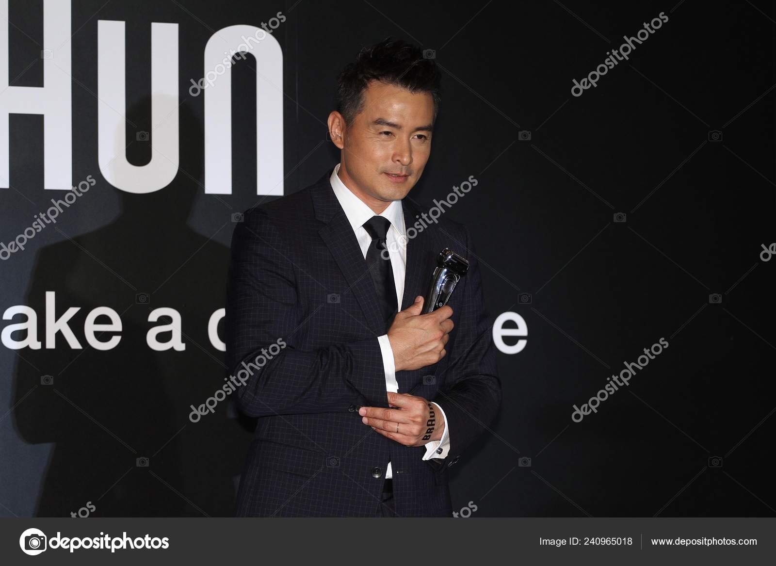 Singaporean Actor Christopher Lee Ming Shun Poses Promotional Event ...