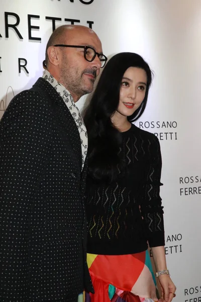 Chinese Actress Fan Bingbing Left Poses Executive Rossano Ferretti ...