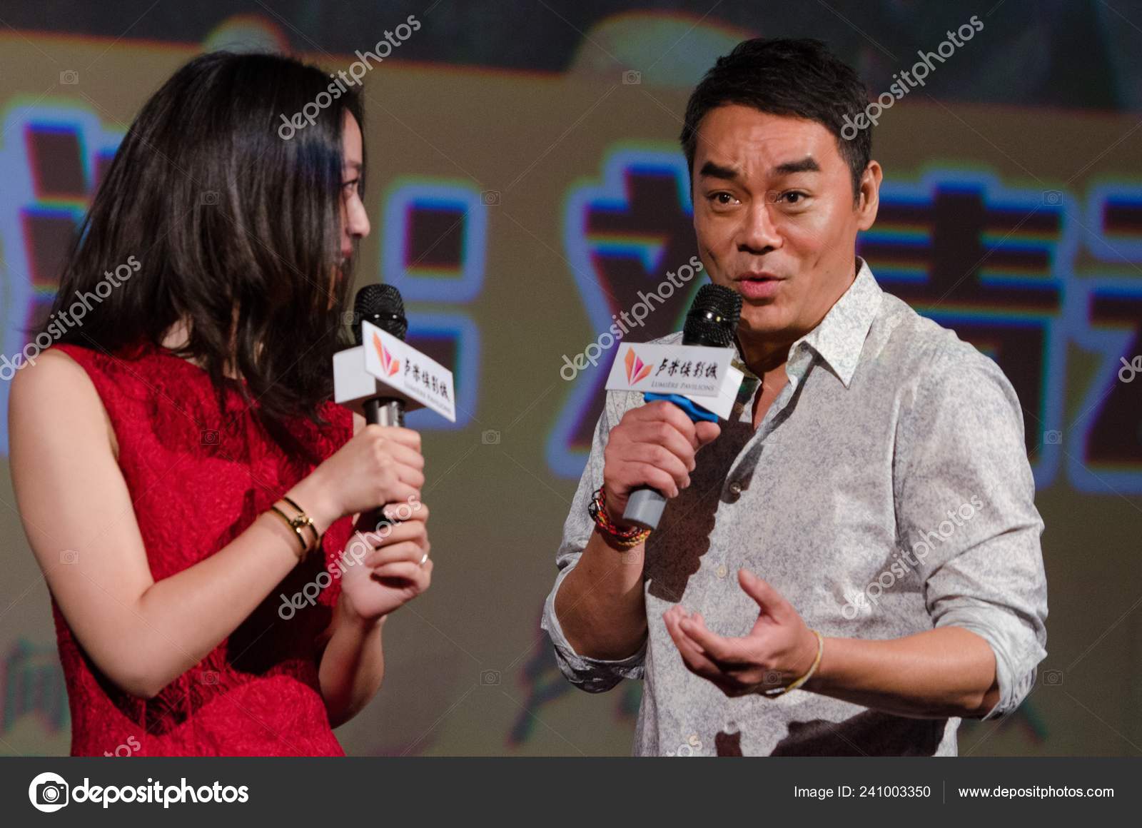 Chinese Actress Tang Wei Left Hong Kong Actor Sean Lau — Stock ...