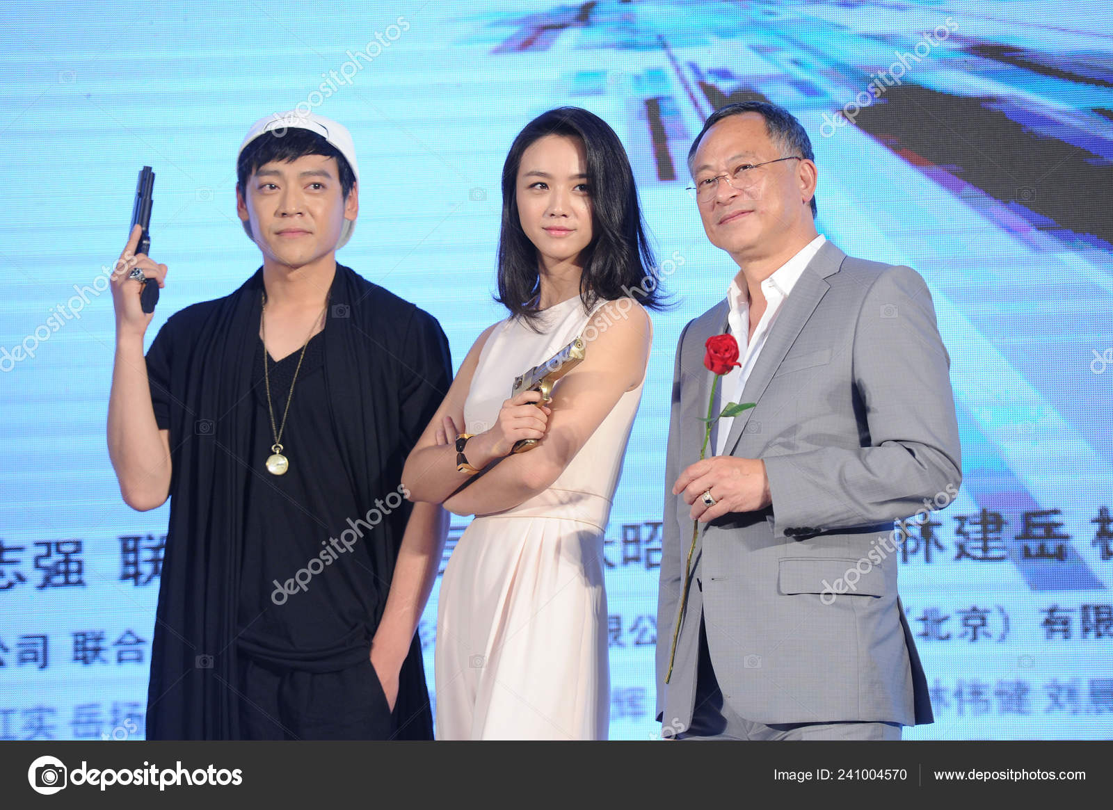 Left Chinese Actor Wang Ziyi Actress Tang Wei Hong Kong — Stock ...