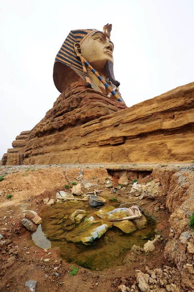 Replica Great Sphinx Pictured Chuzhou Great Wall International Tourism ...