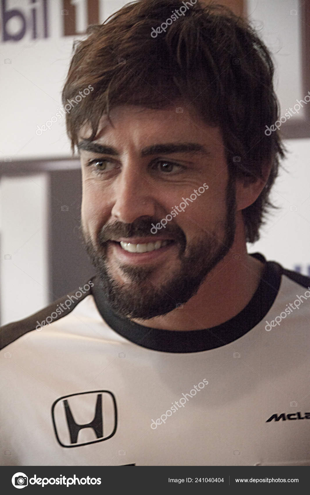 Spanish Driver Fernando Alonso Mclaren Honda Smiles Fan Meeting Event ...