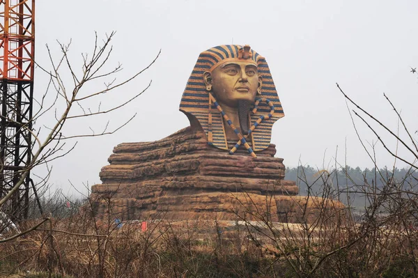 Replica Great Sphinx Pictured Chuzhou Great Wall International Tourism ...