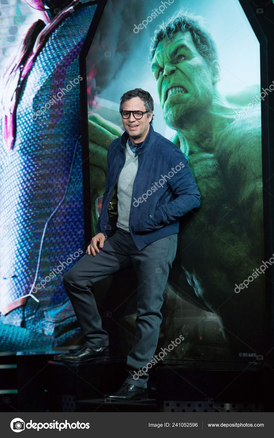 American Actor Mark Ruffolo Poses Press Conference His Movie Avengers ...