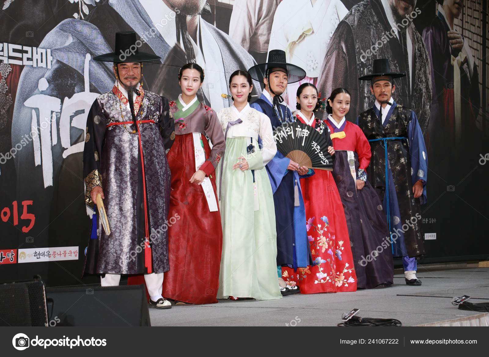 Left South Korean Actor Lee Deok Hwa Actresses Moon Young — Stock ...