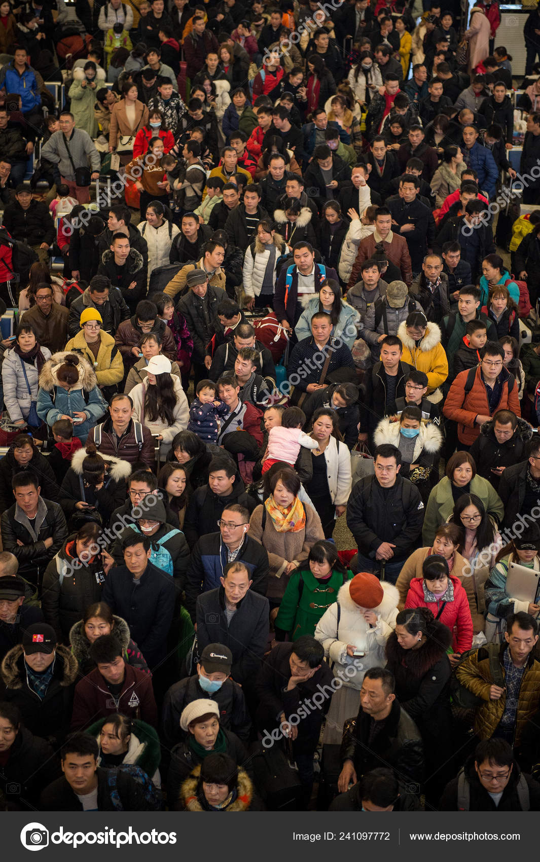 Passengers Wait Trains Spring Festival Travel Rush Also Known Chunyun ...