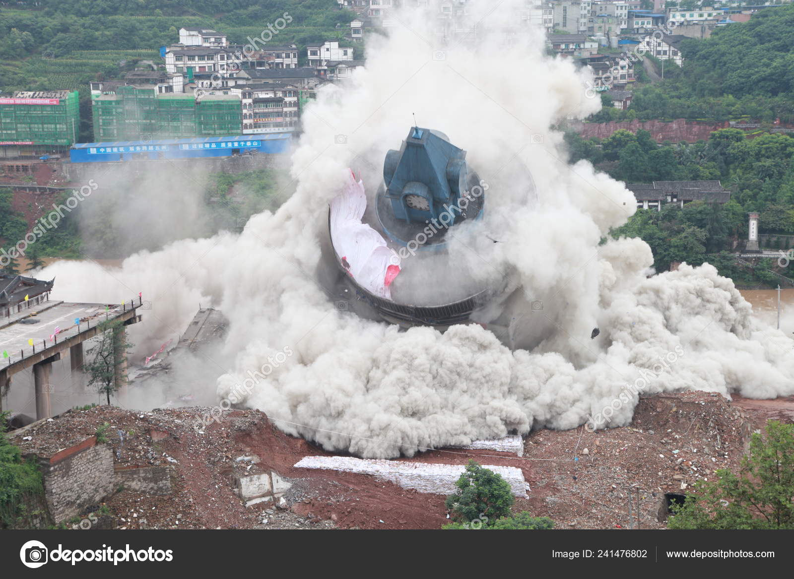 Maotai Bridge Neighboring High Rise Residential Building Demolished ...