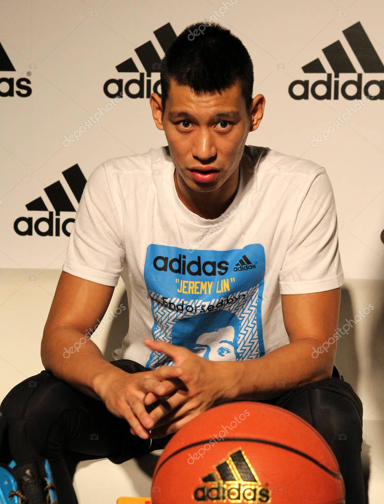 Nba Star Jeremy Lin Los Angeles Lakers Poses Promotional Event – Stock ...