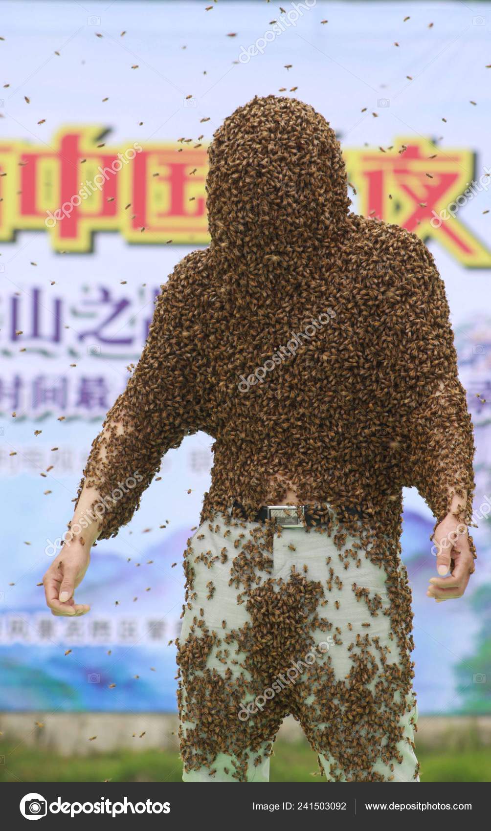 Chinese Beekeeper Ruan Liangming Covered Bees Create New Guinness World ...