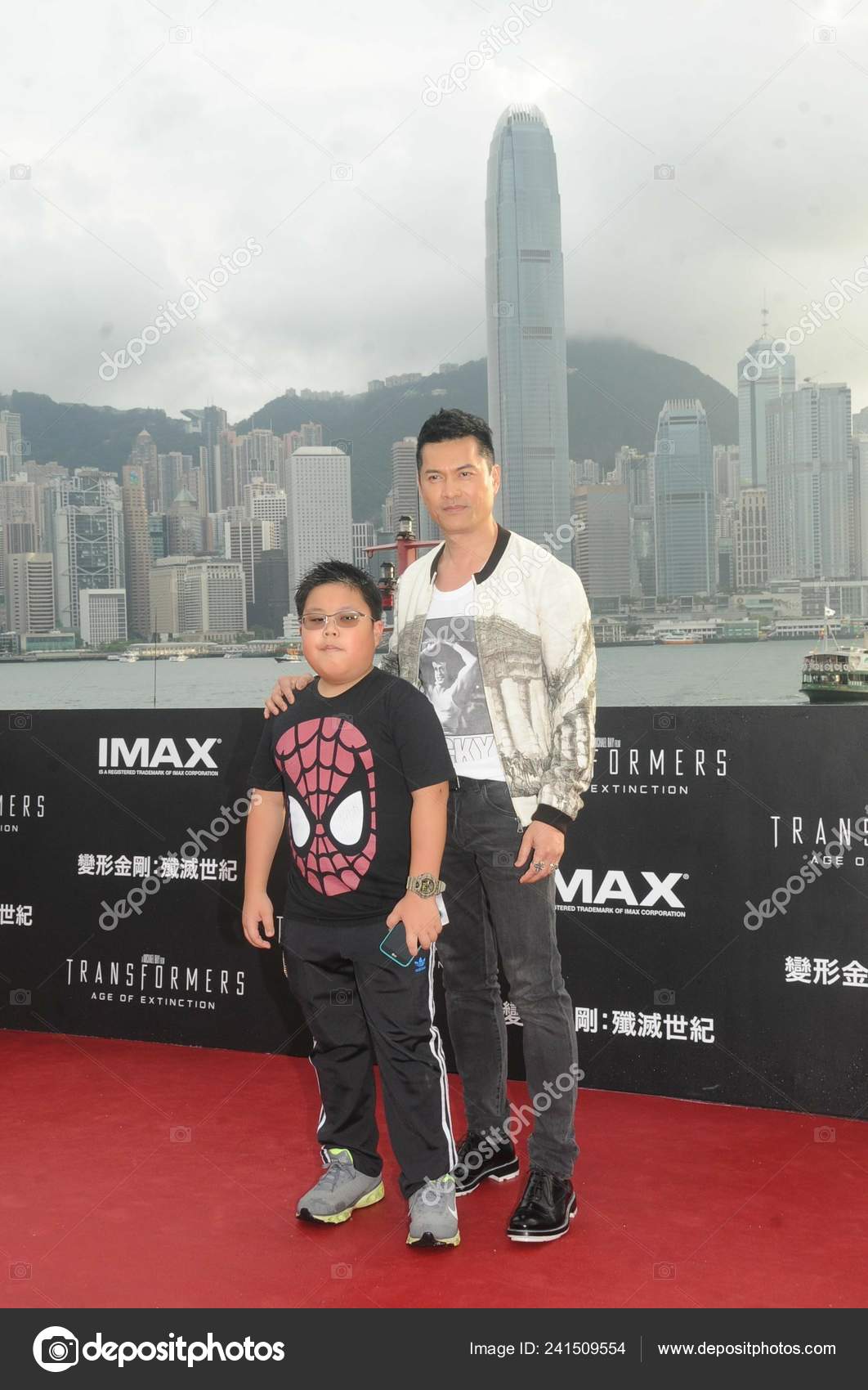 Hong Kong Actor Ray Lui Right His Son Lui Sin — Stock Editorial Photo ...