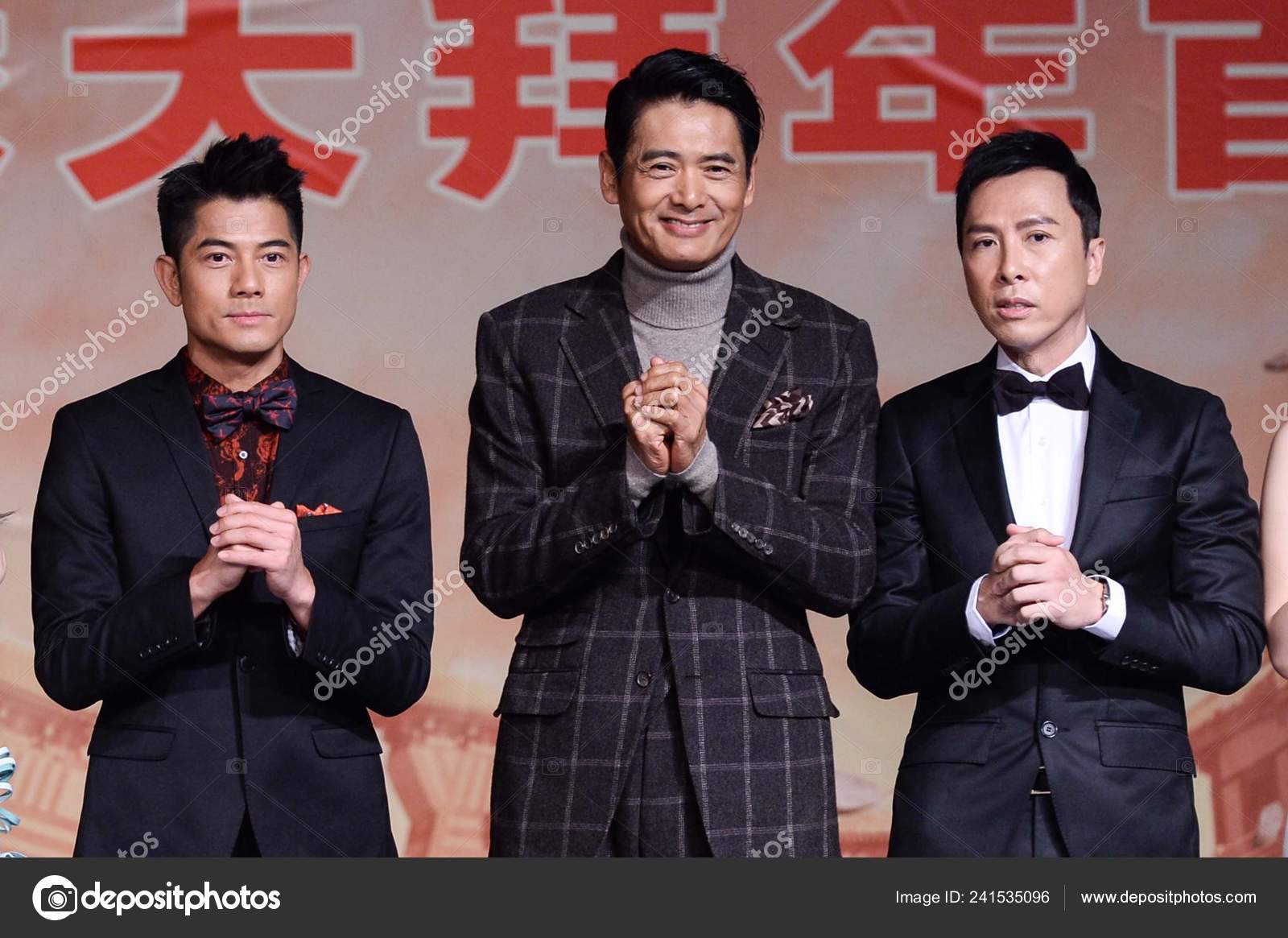 Left Hong Kong Actor Aaron Kwok Chow Yun Fat Donnie — Stock Editorial ...