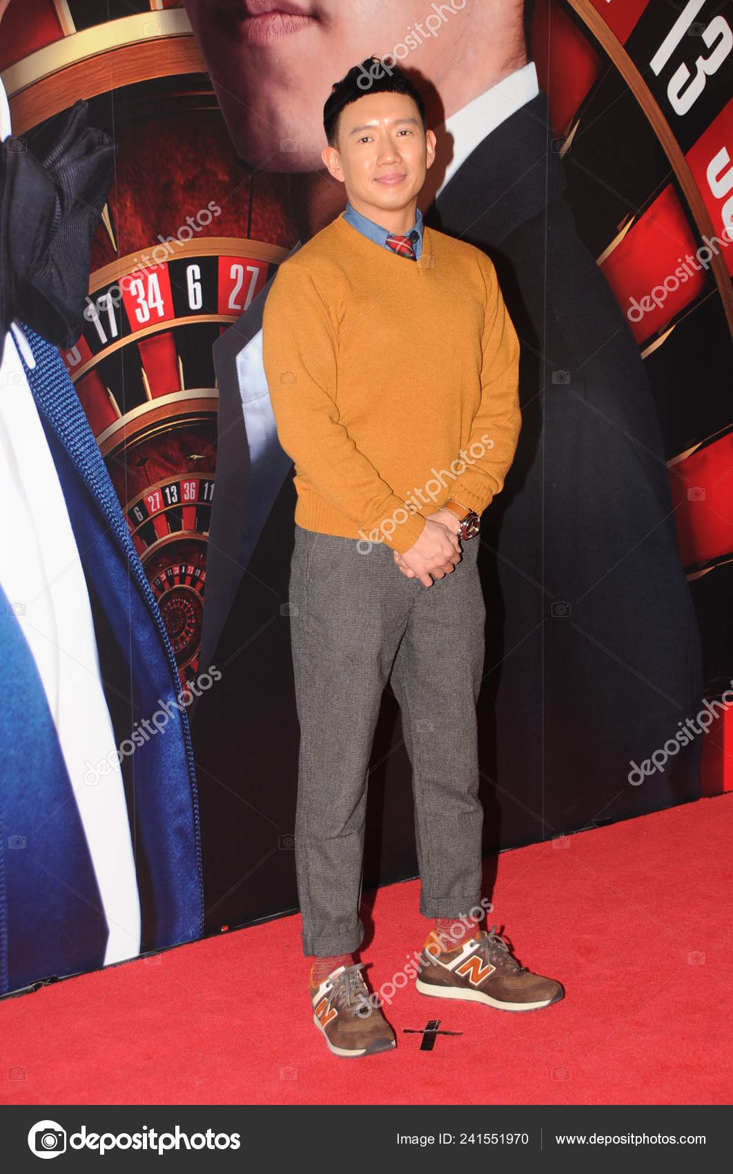 Hong Kong Actor Chapman Poses Premiere His New Movie Vegas — Stock ...