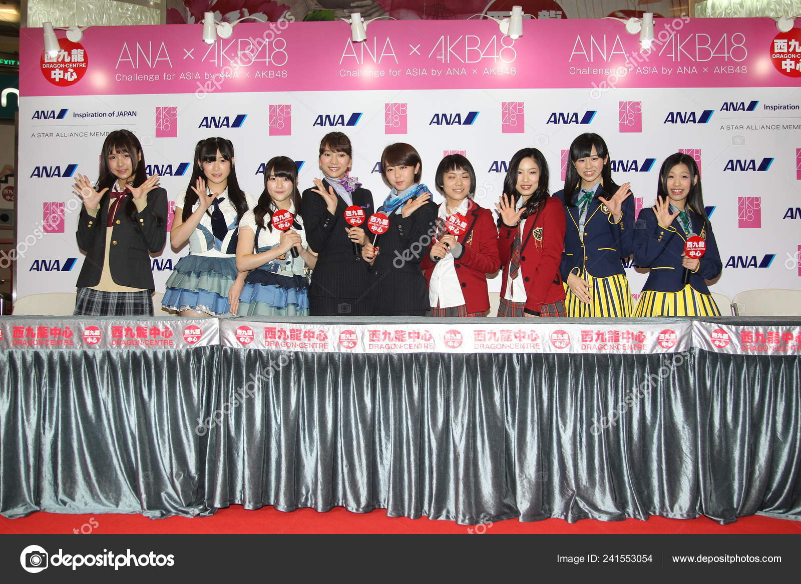 Members Japanese Idol Girl Group Akb48 Its Sister Groups Pose — Stock Editorial Photo ...
