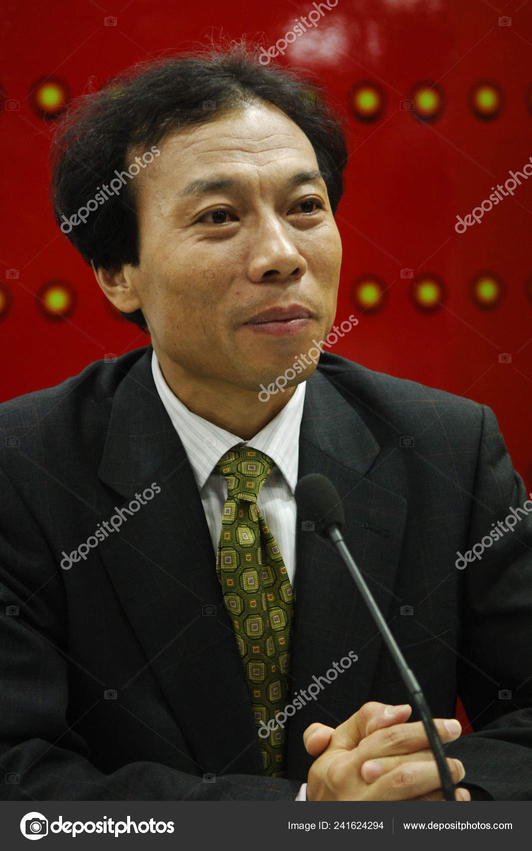 Tang Jun President New Huadu Industrial Group Ltd Attends Press — Stock ...