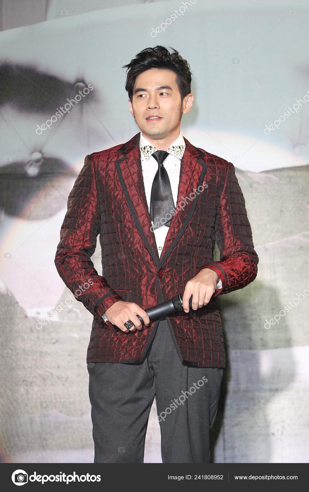 Taiwanese Singer Jay Chou Poses Press Conference His New Album — Stock ...