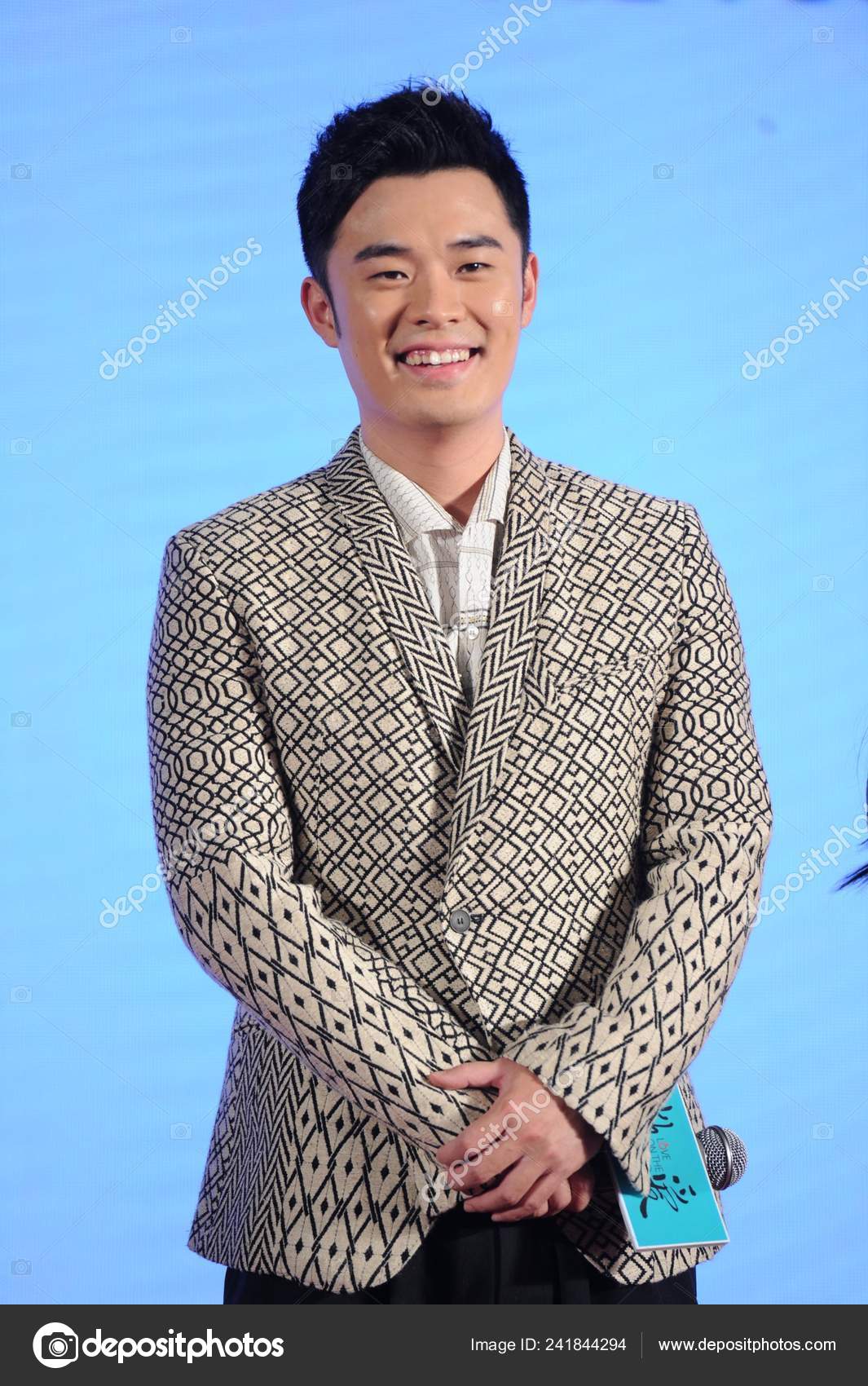 Chinese Actor Chen Poses Celebration Party His Movie Love Cloud – Stock ...