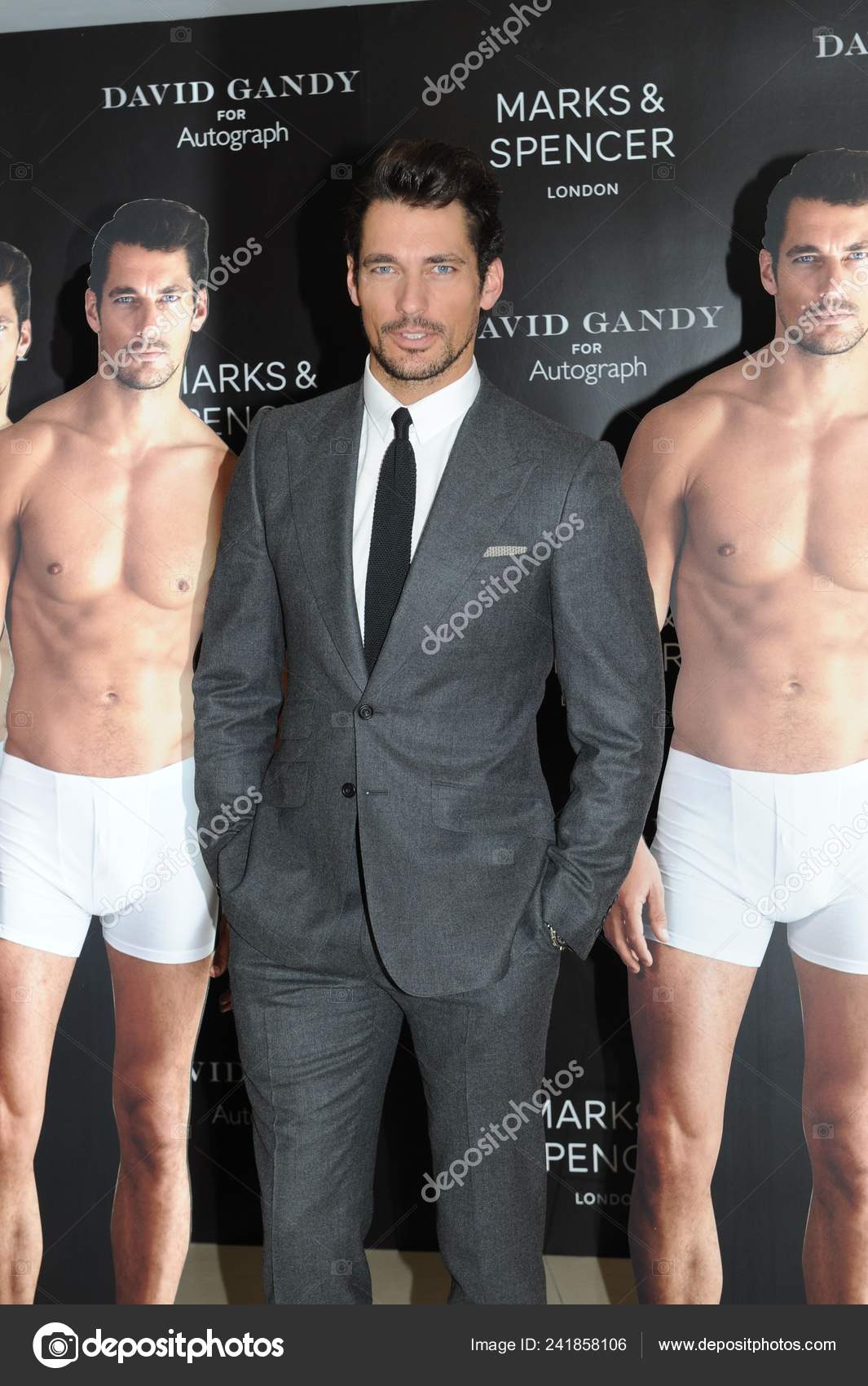 British Model David Gandy Poses Fan Meeting Marks Spencer's Flagship ...