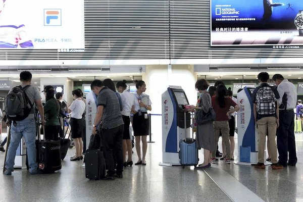 Airport Boarding Pass Counter