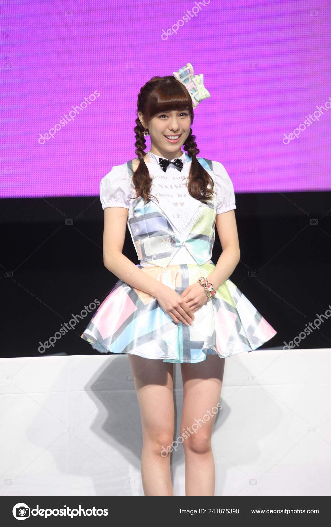 Natsuki Kojima Japanese Idol Group Akb48 Poses Press Conference Challenge — Stock Editorial ...