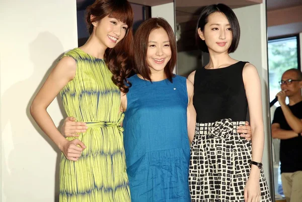 Taiwanese Hostess Actress Patty Hou Right Attends Promotional Event ...