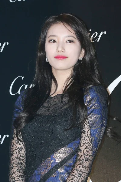 South Korean Singer Actress Yoon Eun Hye Poses She Arrives — Stock ...