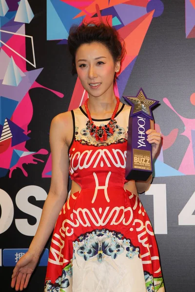 Hong Kong Singer Joey Yung Poses Her Trophies Presentation Ceremony – Stock Editorial Photo ...