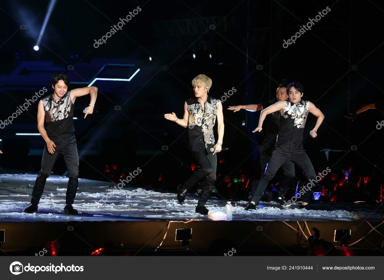 South Korean Boy Group Jyj Performs Concert Asia Tour Taipei — Stock Editorial Photo ...