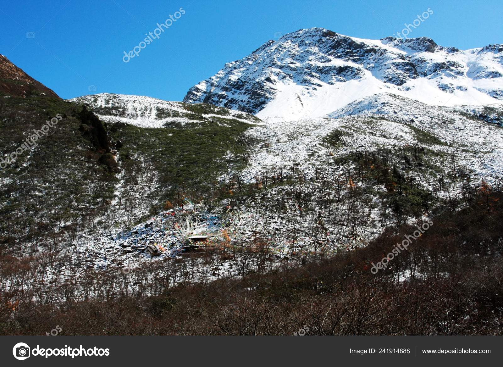 Landscape Mountain Ranges Huanglong Scenic Historic Interest Area ...