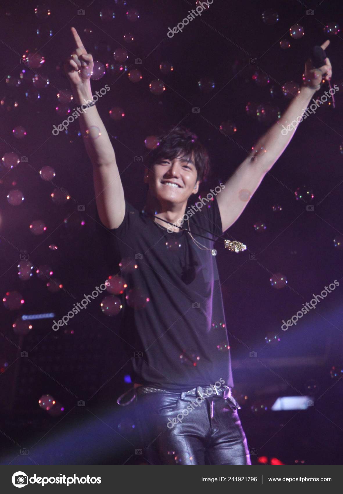 South Korean Singer Actor Lee Min Performs His Concert Shanghai – Stock ...