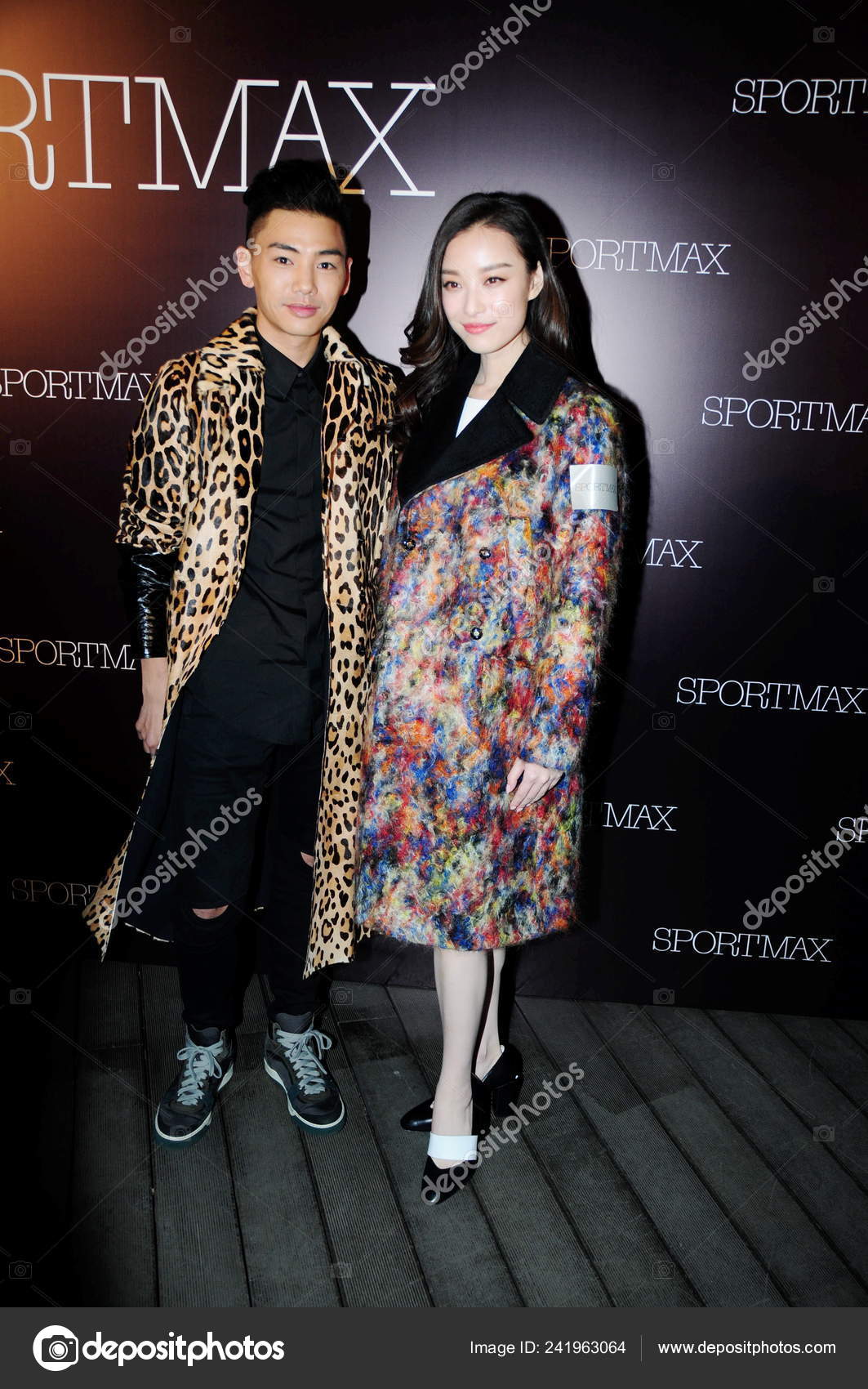 Chinese Actress Right Poses American Born Chinese Singer Jeffrey Kung ...