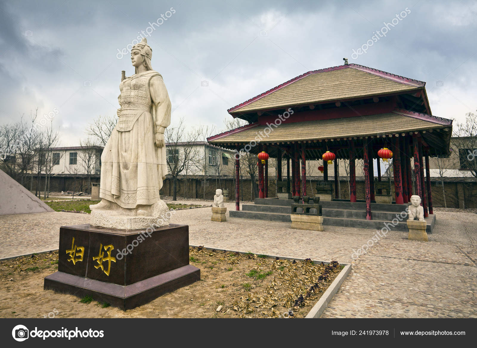 View Statue Hao Ancient Chinese Military General High Priestess One ...