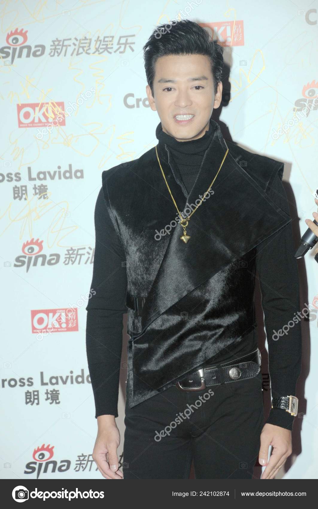 Hong Kong Actor Daniel Chan Poses Red Carpet Celebrity Event – Stock ...