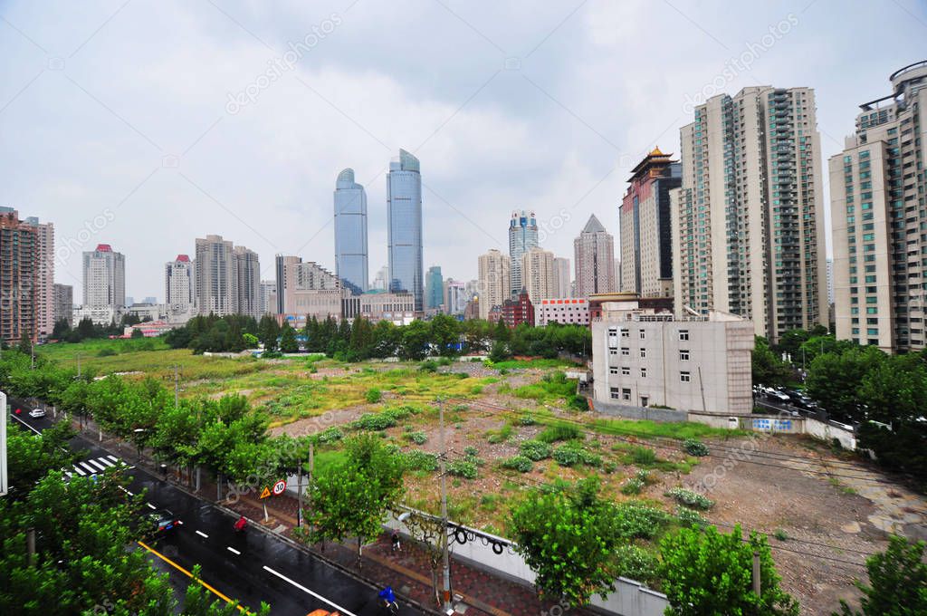 Vista general de la parcela de Xu Jia Hui Center comprada por Sun Hung ...