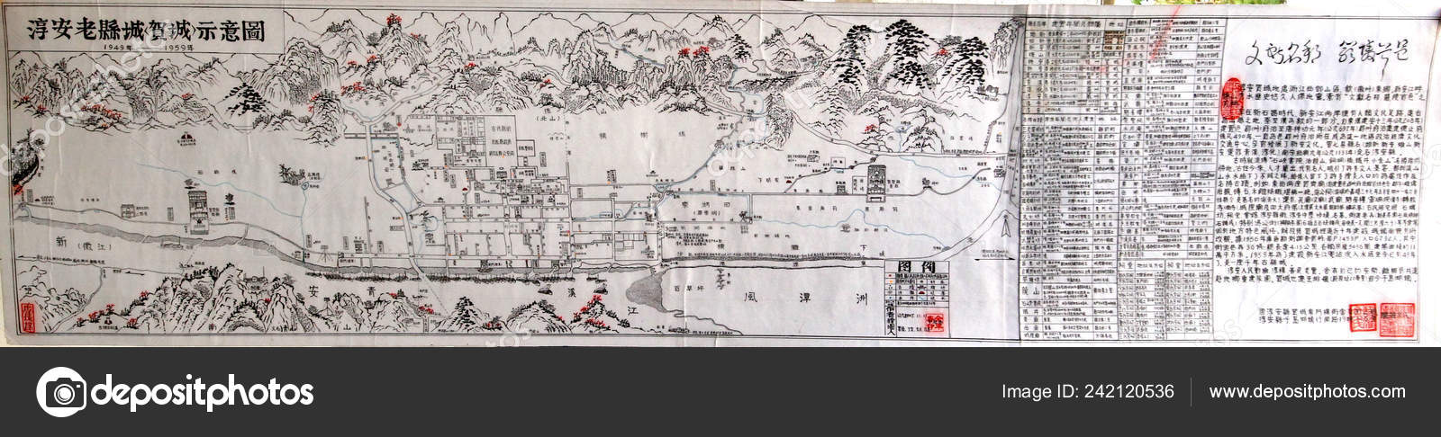 Sketch Map Hecheng Town Used Reference Materials Chinese Amateur ...