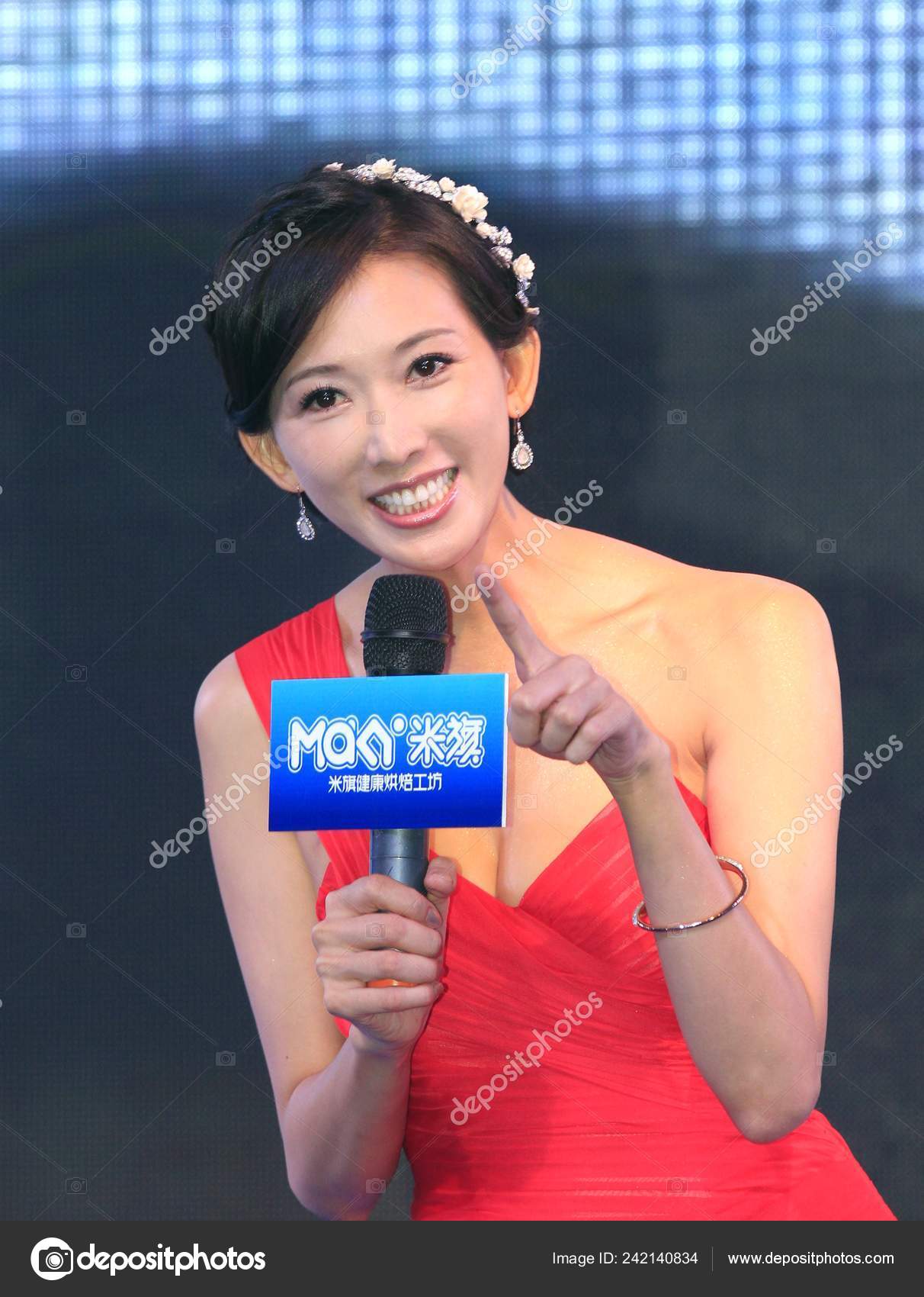 Taiwanese Model Actress Lin Chi Ling Speaks Promotional Event Maky ...
