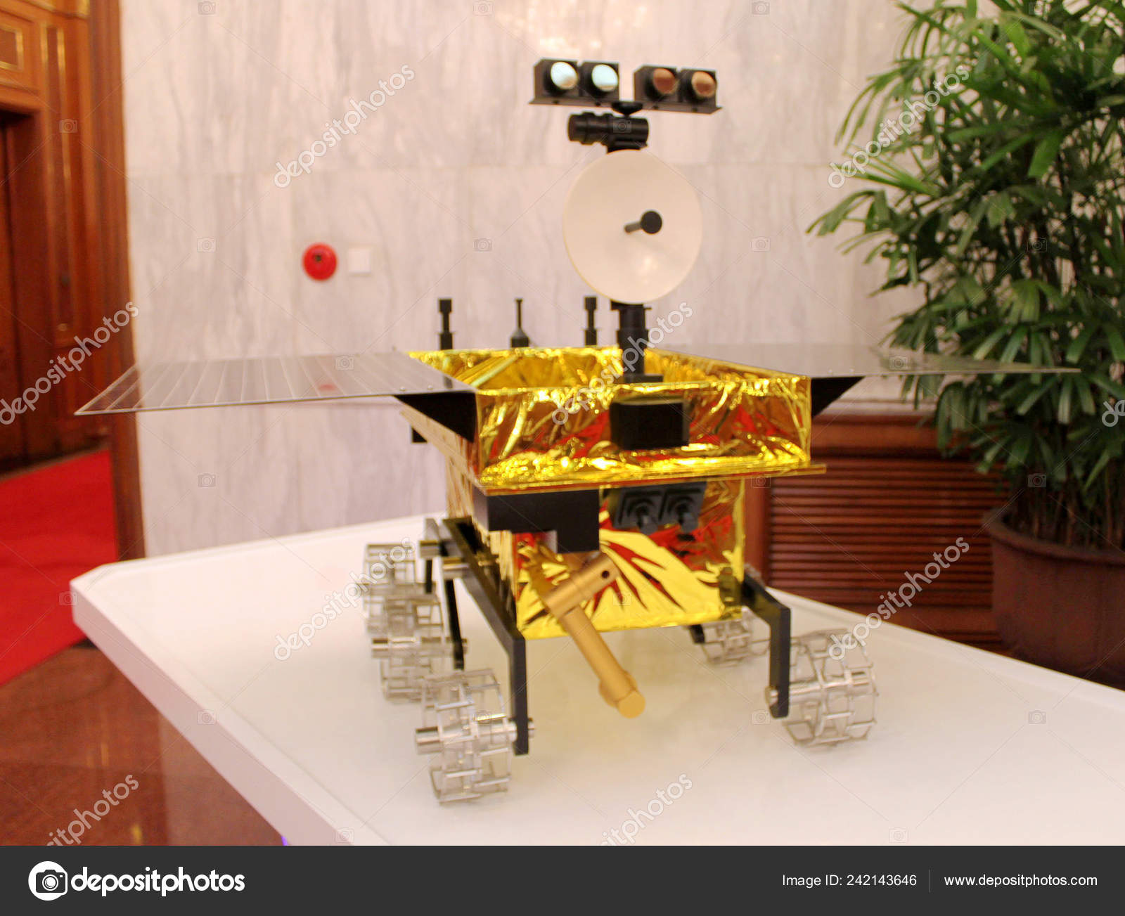 Model Chinas First Moon Rover Displayed Press Conference Rover Beijing ...