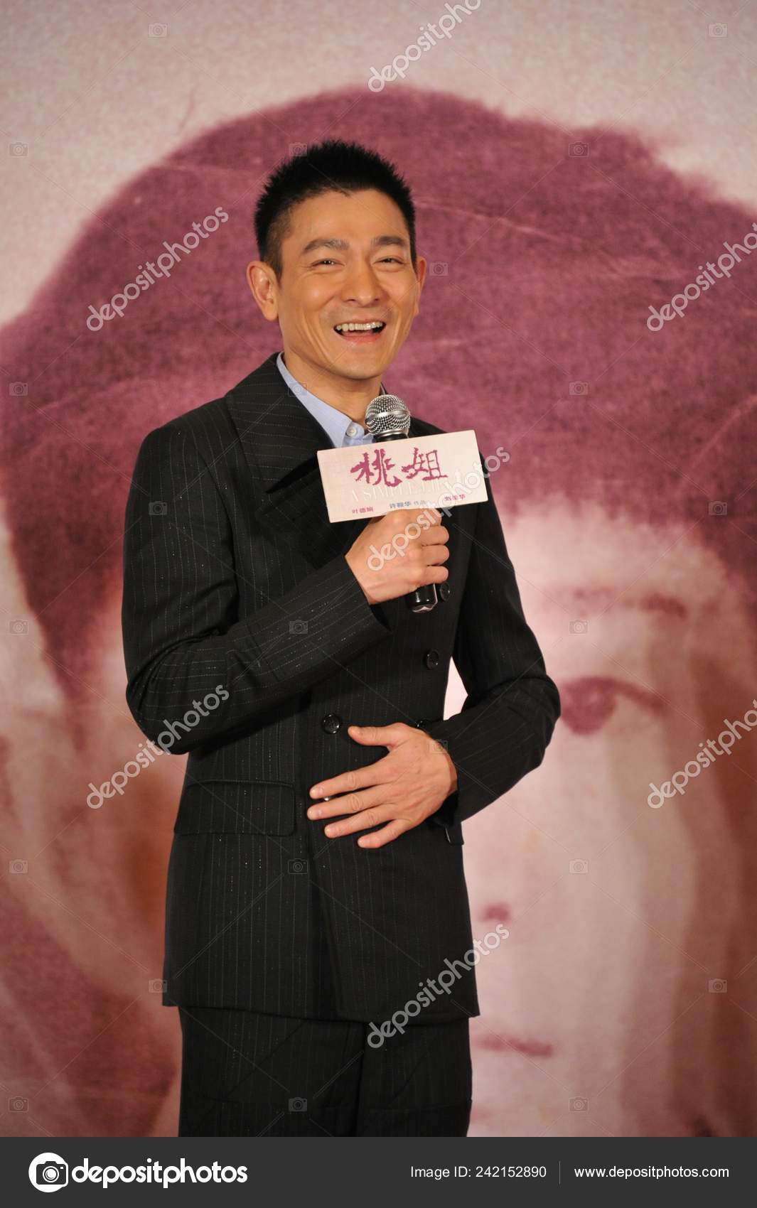 Hong Kong Singer Actor Andy Lau Pictured Press Conference New — Stock ...