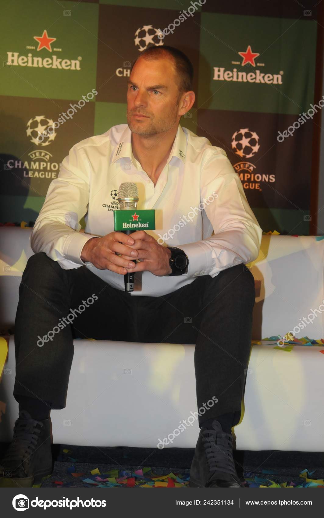 Former Dutch Soccer Star Ronald Boer Pictured Promotional Activity ...