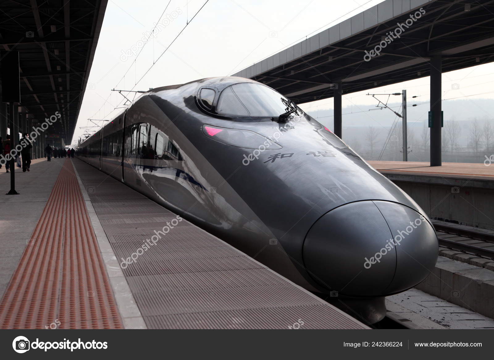 Crh China Railway High Speed Train Pictured Its First Travel — Stock ...