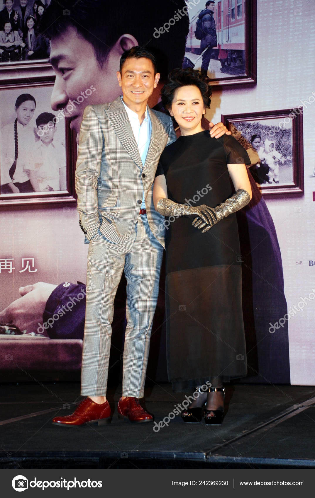 Hong Kong Singer Actor Andy Lau Hong Kong Actress Deanie — Stock ...