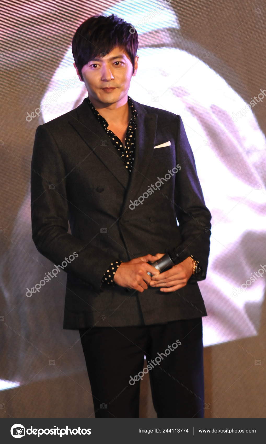 South Korean Actor Jang Dong Gun Attends Press Conference Movie — Stock ...