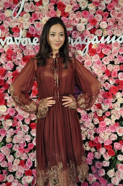 Chinese Singer Actress Cecilia Han Xue Poses Launch Ceremony Salvatore ...