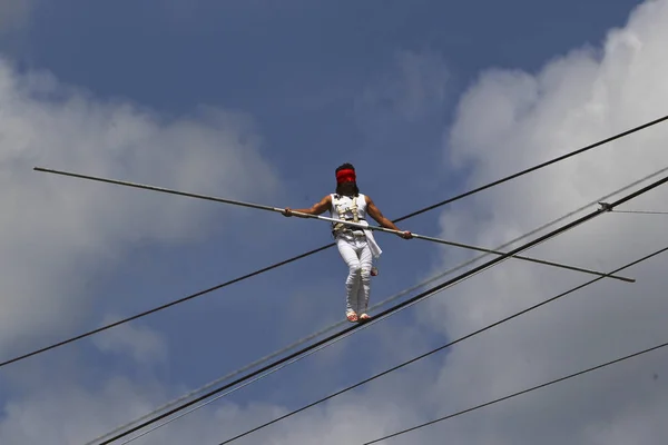 Woman tightrope Stock Photos, Royalty Free Woman tightrope Images ...