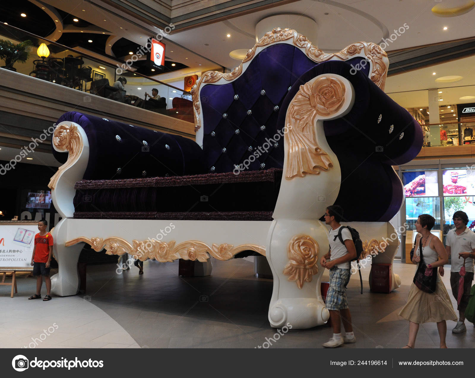 Shoppers Walk Worlds Biggest Sofa Mall Shanghai China August 2012 ...