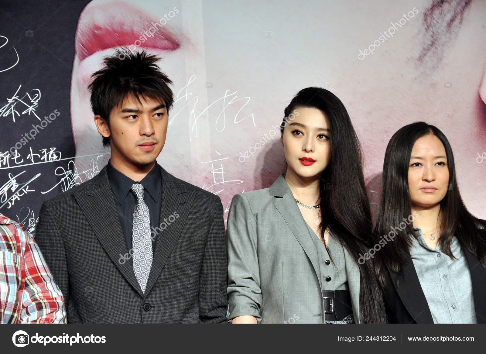 Left Taiwanese Singer Actor Berlin Chen Chinese Actress Fan Bingbing — Stock Editorial Photo ...