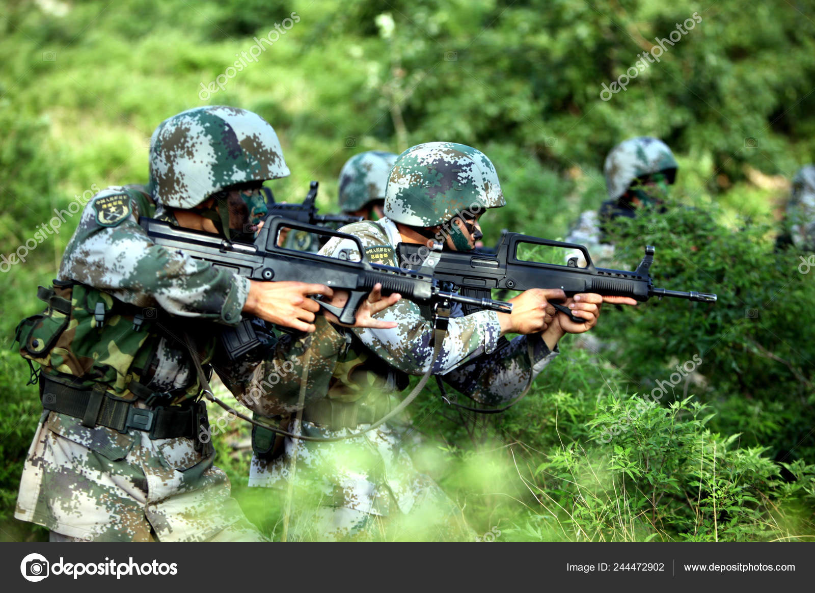 Chinese Pla Soldiers Take Part Terrorist Training Competition Jinan ...