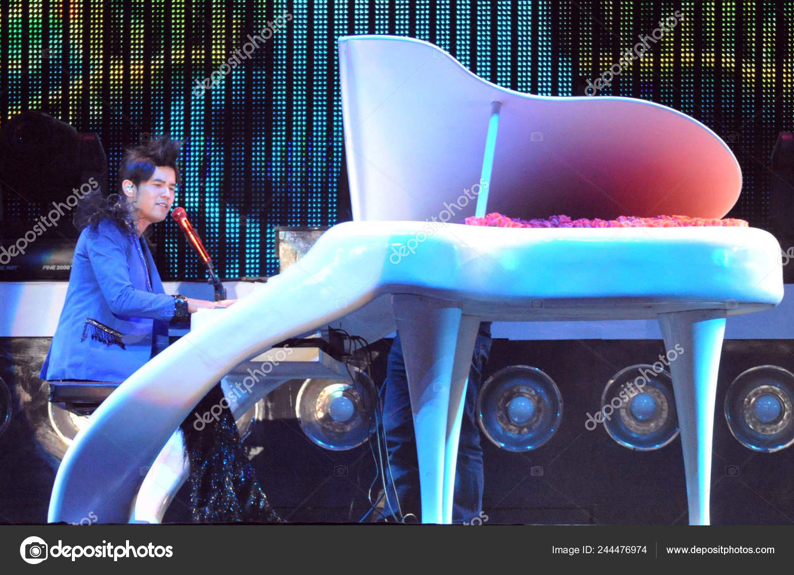 Taiwanese Singer Actor Jay Chou Performs His Concert Jinan City – Stock ...