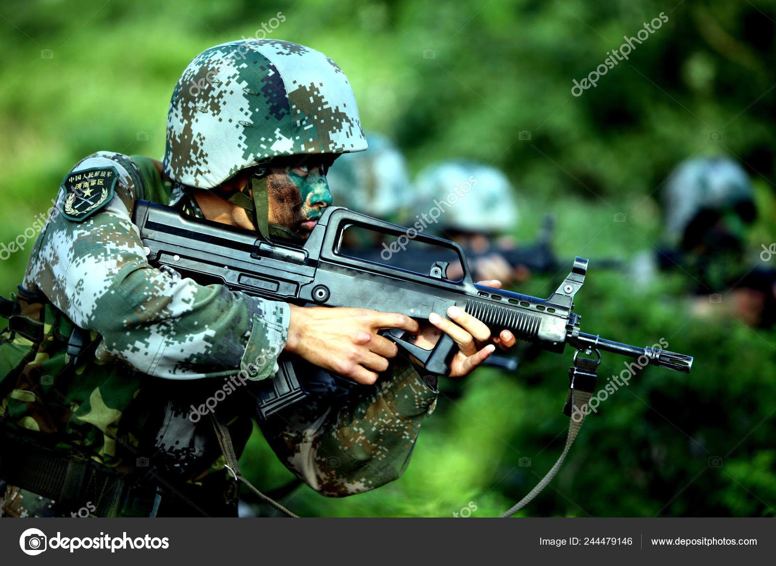 Chinese Pla Soldiers Take Part Terrorist Training Competition Jinan ...
